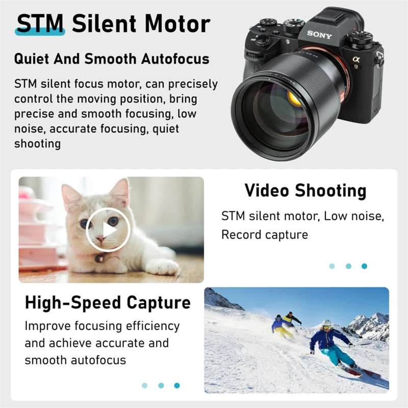 Viltrox 85mm F1.8 Ii Stm Full Frame Portrait Lens Large Aperture Af Mf ...