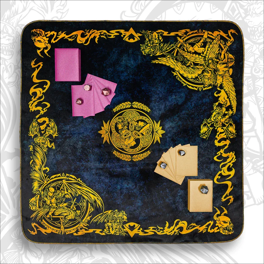 24x14" Factory TCG Cartoon Style Playmat Natural Rubber Anti-Slip Base ...