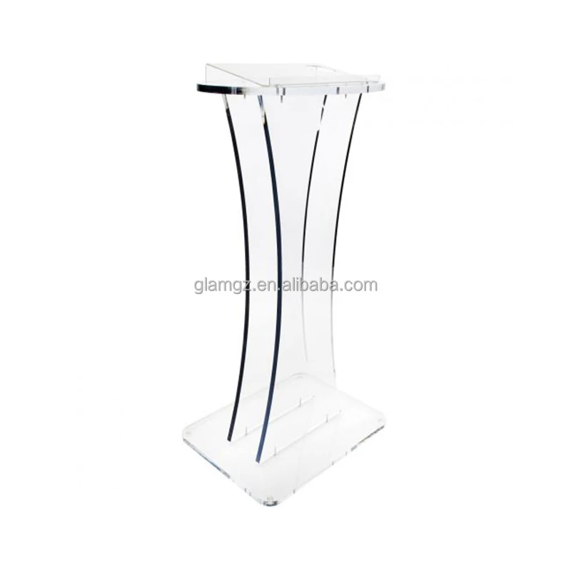 Clear Podium Stand Acrylic Lectern Portable Acrylic Pulpits ...