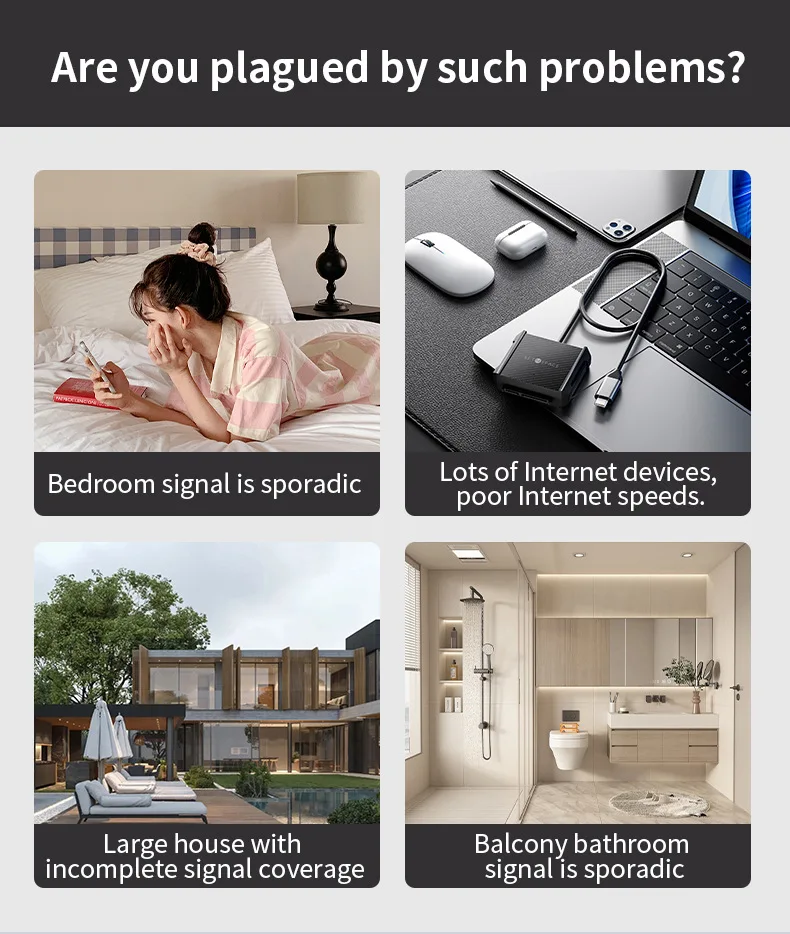 300Mbps Remote WiFi Extender 2.4G Signal Booster Wireless 300Mbps ...