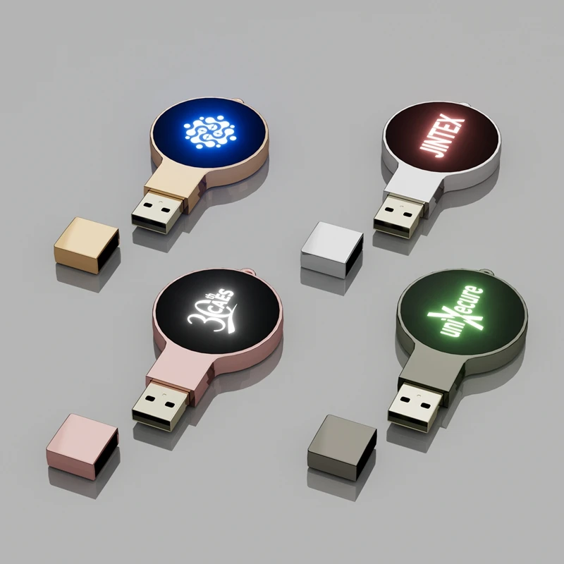 Hot Sale 3D Laser Logo Light up USB Flash Drive 8GB-64GB