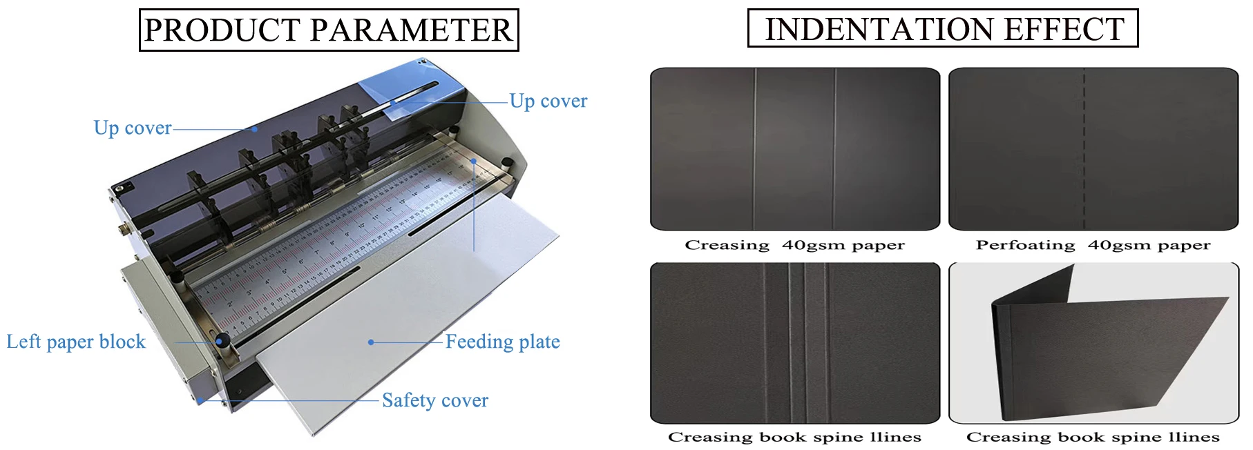 SG-H500 Electric Paper Creasing Machine - Multifunctional