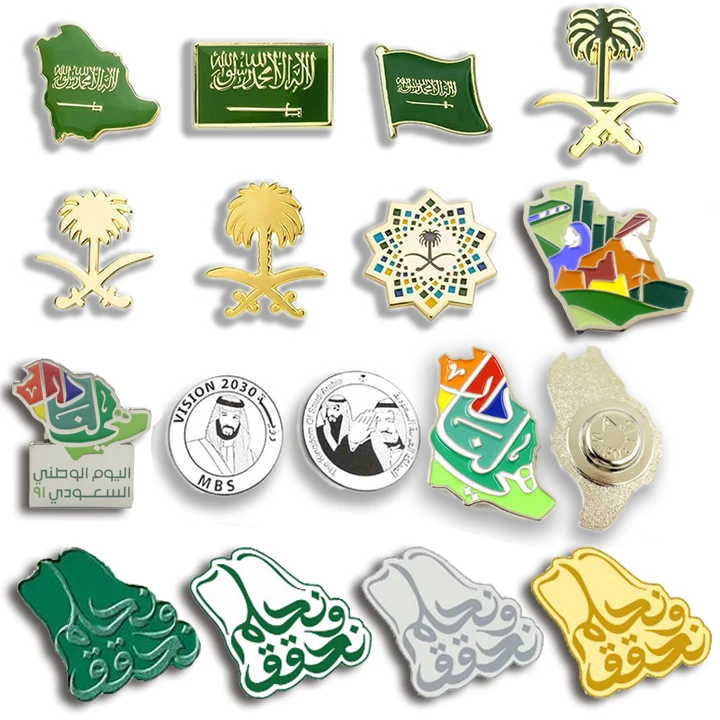 Hot Sale Design Magnet Brooch Uae Saudi Arabia Flag 93 Souvenir Gift ...