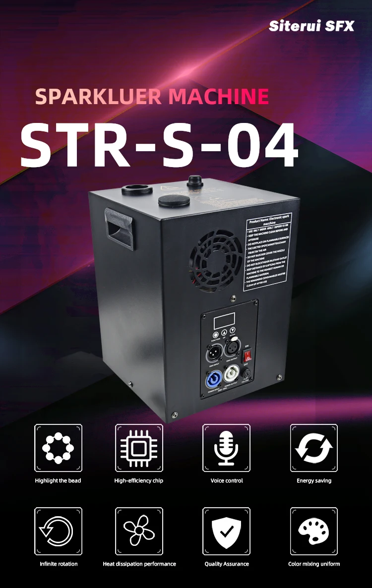 Siterui Electric Dj Sparkler Machine Remote Cold Fountain Spark ...