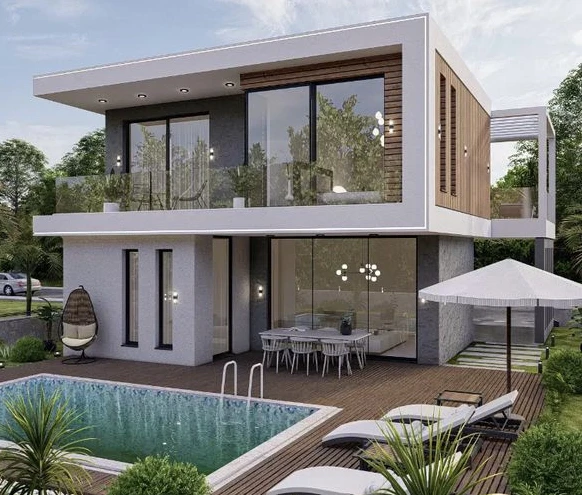 Alibaba.com: 200 sqm prefabricated house, modular design, CE/BV/ISO ...
