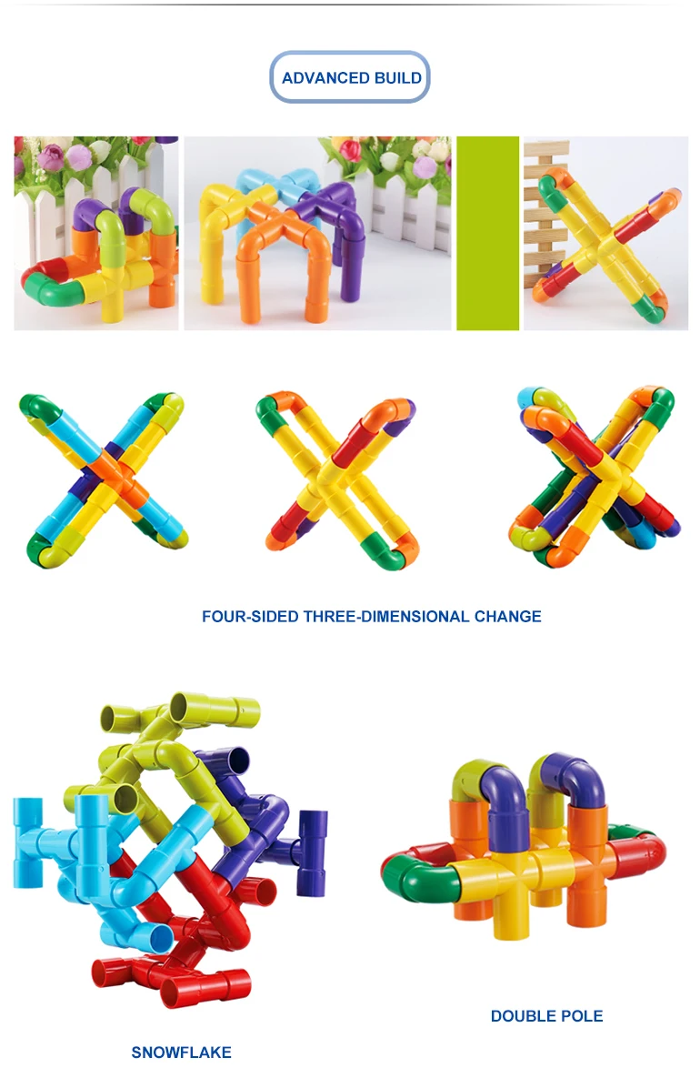 Wholesale Educational Diy Assembly Water Pipeline Block Toys Set Pipe ...
