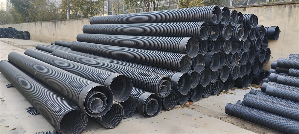 Large Diameter 500mm 600mm Plastic Drain Pipe Double Wall Hdpe Drainage ...