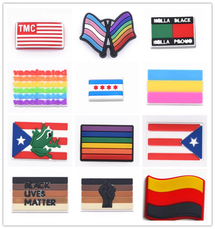 Croc Charms New Zealand Maori Country Flag Designs Available ...