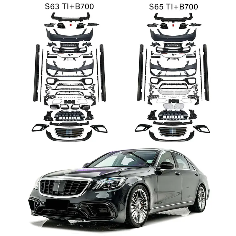 2014-20y S Class W222 Upgrade To S63 S65 Ti B700 Ko Car Body Kit ...