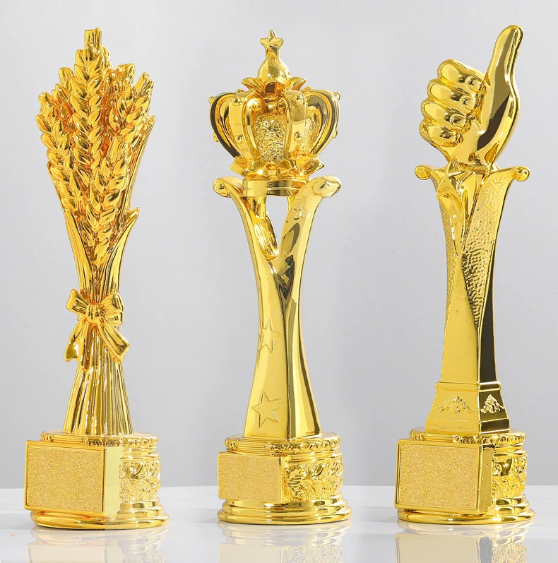 Custom Crystal Resin Metal Trophy Cups - Award Soccer Gold Trophies