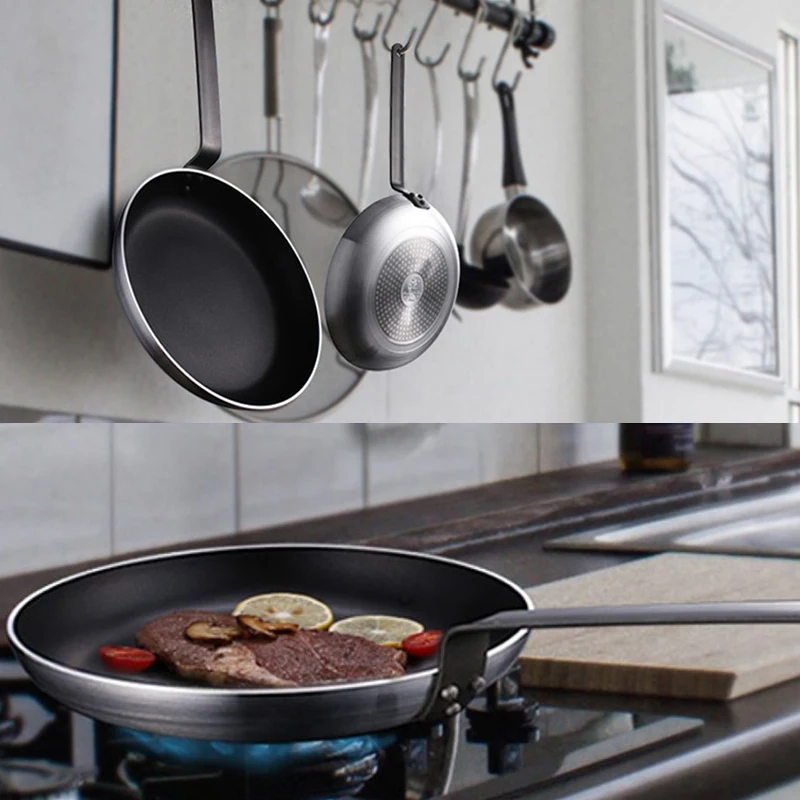 Round Shape Vessels For Kitchen Tool Aluminum Non-stick Frying Pan ...