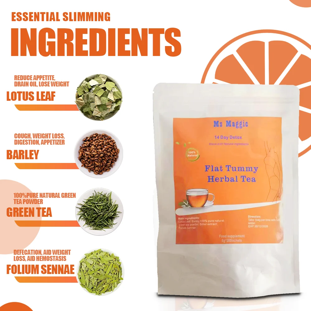 2024 Flat Bellied Herbal Tea a Green Weight Loss Tea Made From Chinese ...