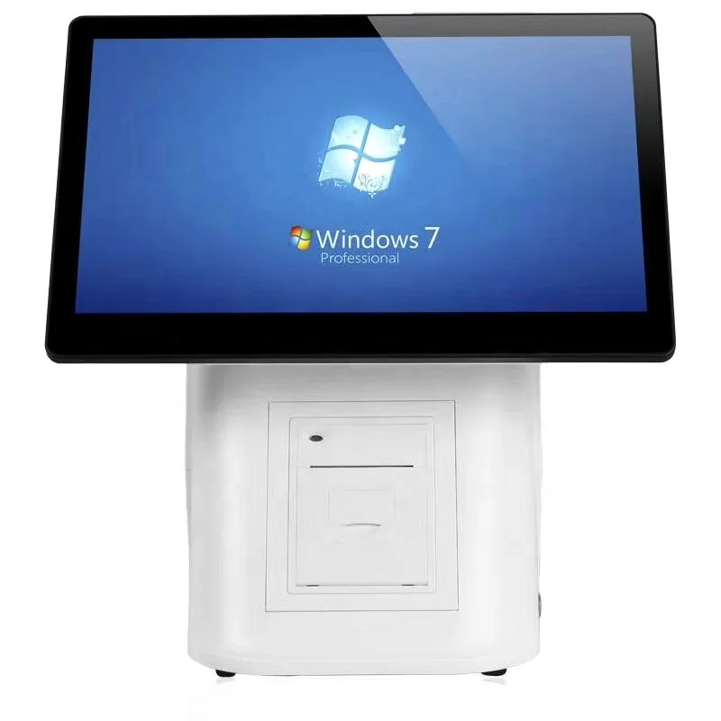 White Color Android Desktop Pos Terminal Windows Pos With Built In ...