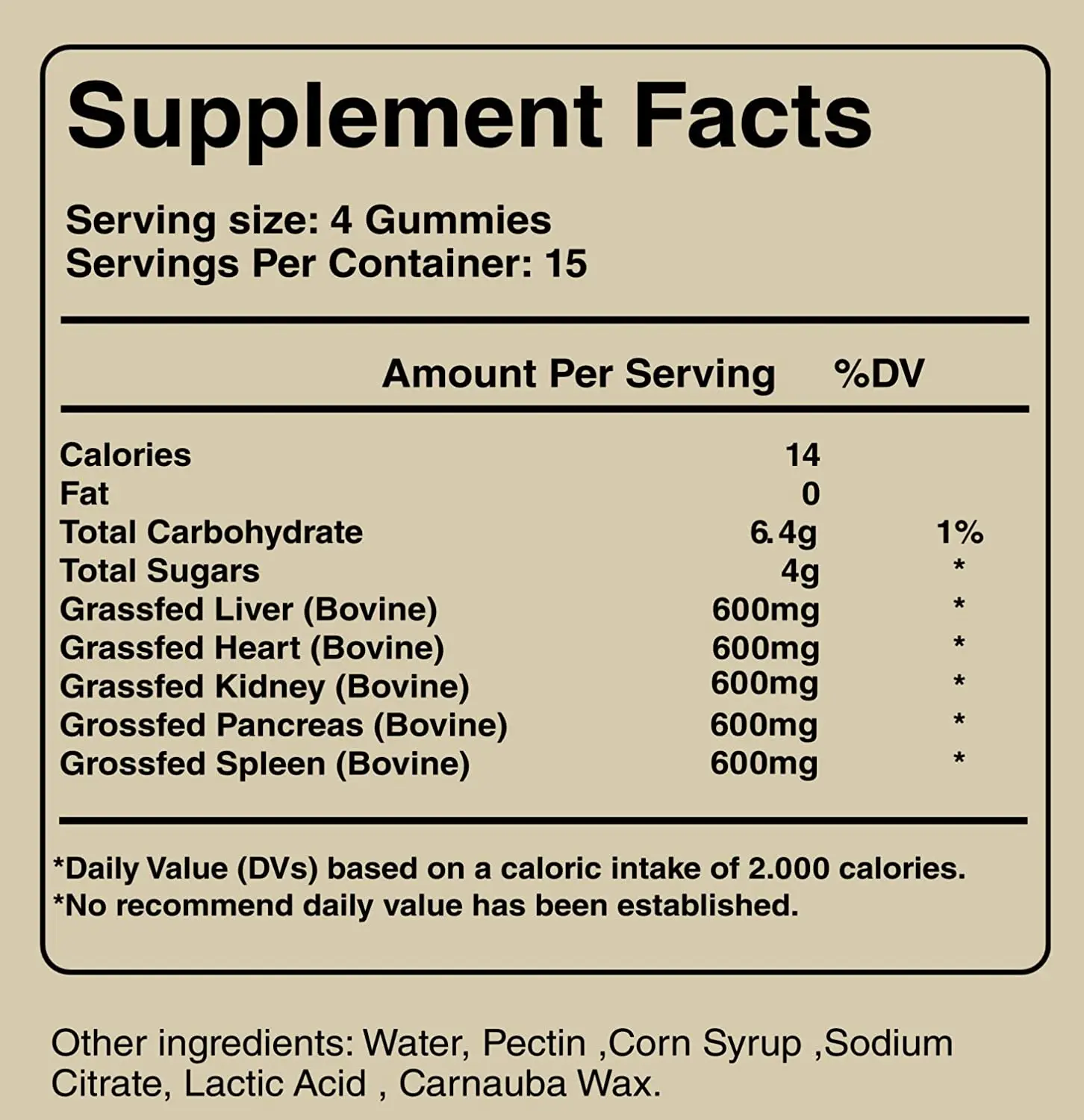 Beef Liver And Organs Gummies Advanced Supplements With Beef Organs ...