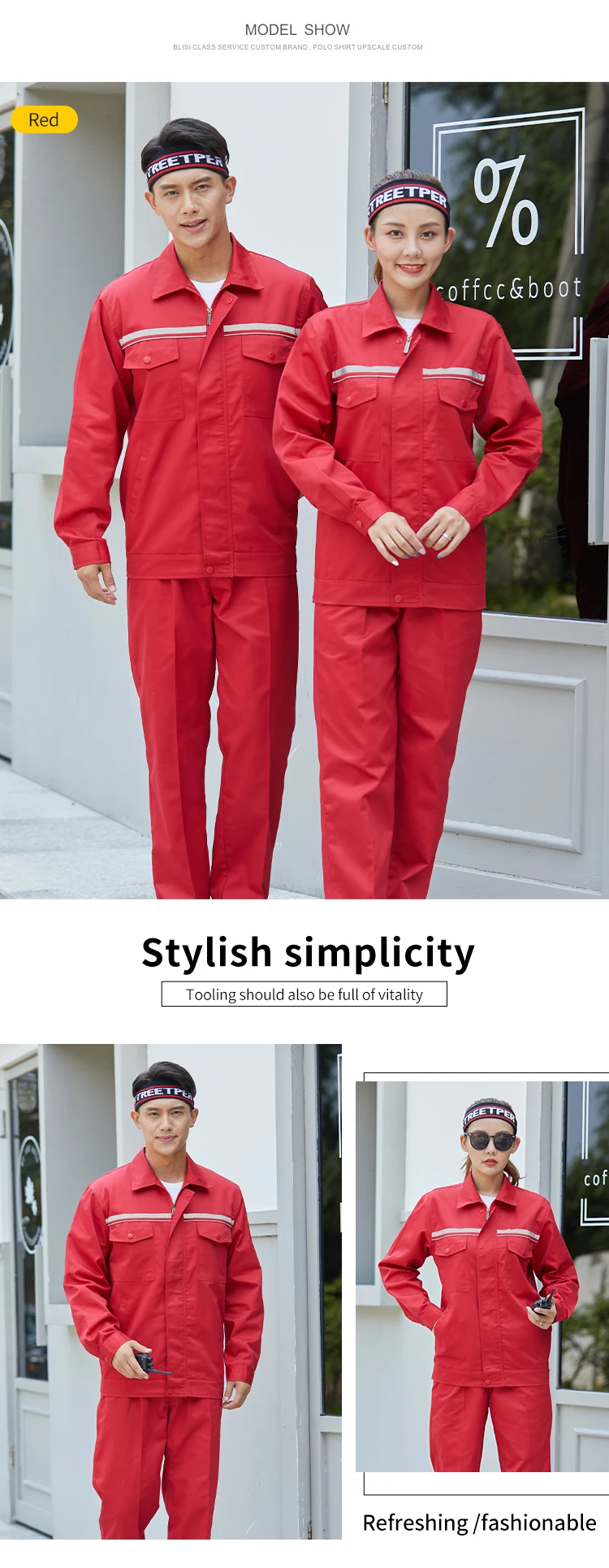 Work Uniform Suit for Factory & Construction - Breathable Safety ...