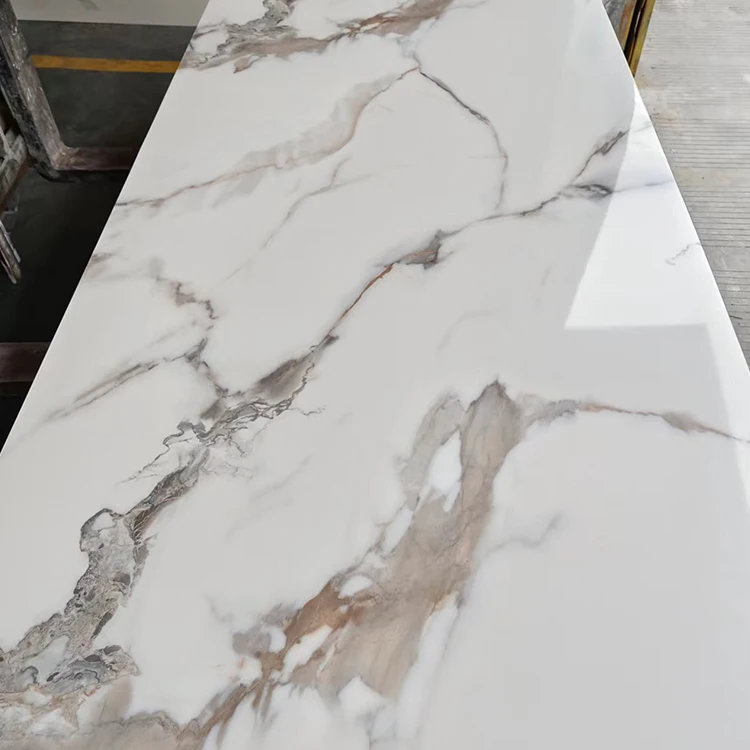 Light Grey Pvc Sonsill Modern Style Waterproof Marble Design Wall Decor ...