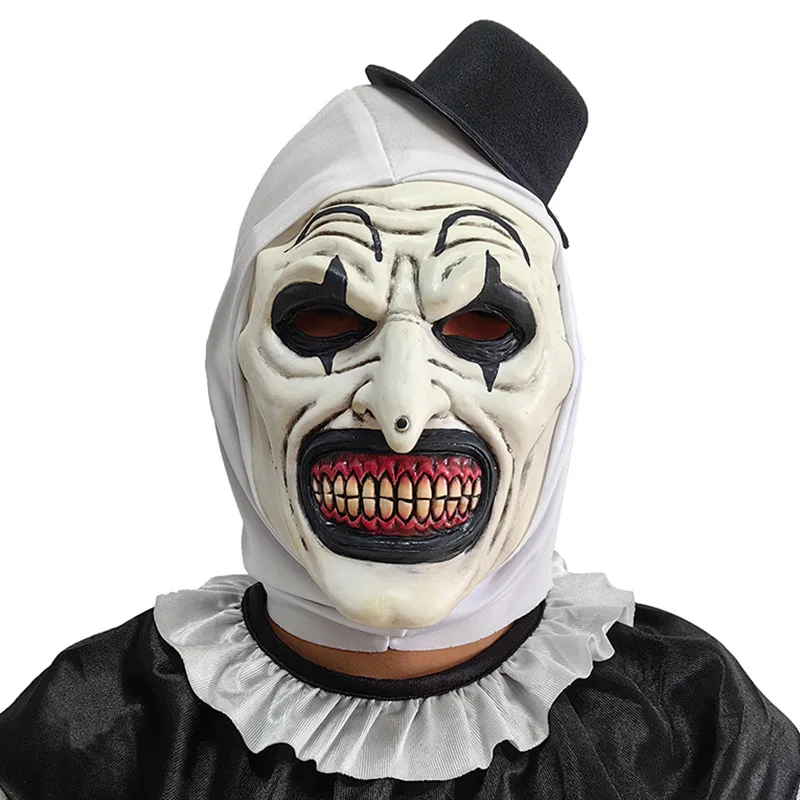 Terrifier Art Costume Mask - Scary Clown Latex Party Mask