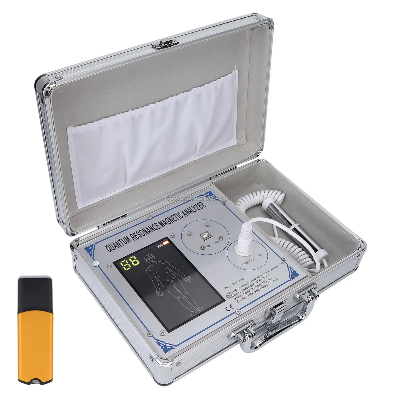 Foldable Quantum Resonance Analyzer - Full Body Health Scan