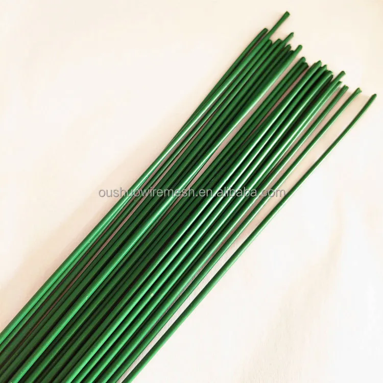 Rose Flower Stems 2mm Plastic Coated Floral Stem Sticks Wire PVC Garden ...