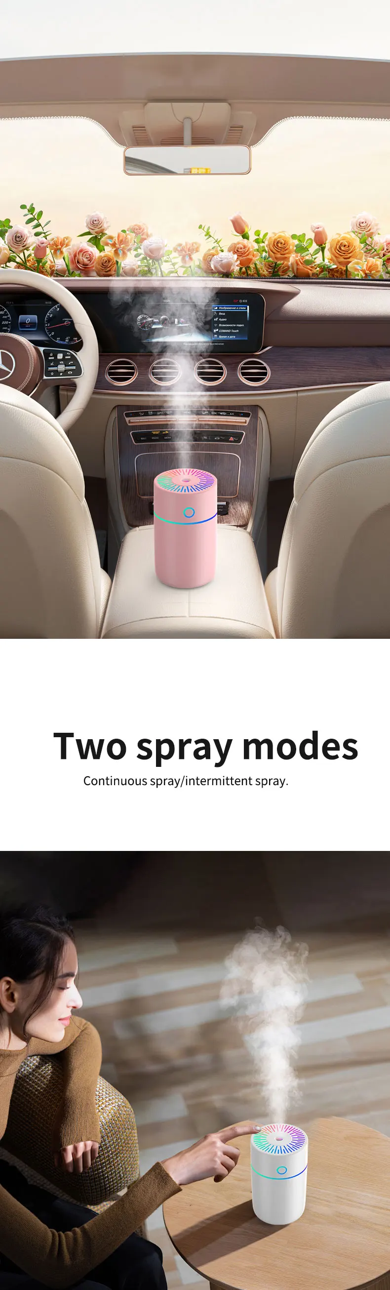 IMYCOO Customize KC Ultrasonic Cooler Air Mist Car Humidifier