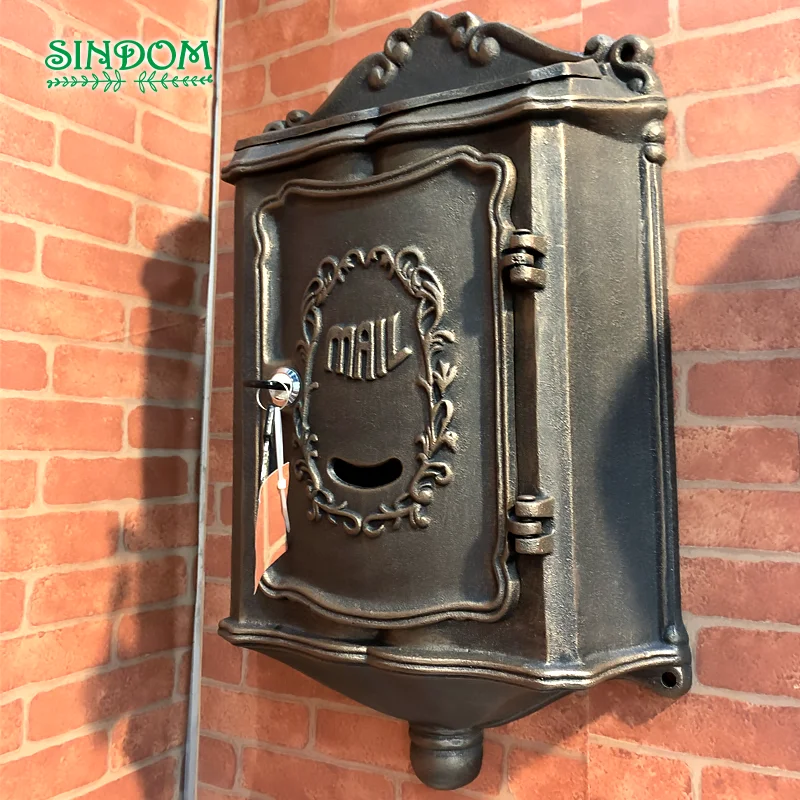 Highly Recommended Outdoor Wall Mounted Metal Newspaper Box with Lock ...