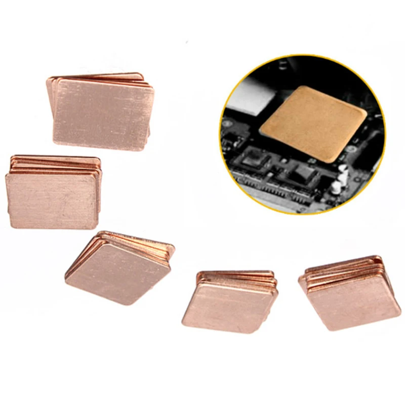 15x15mm 20x20mm Copper Heatsink Thermal Pad for Laptop GPU