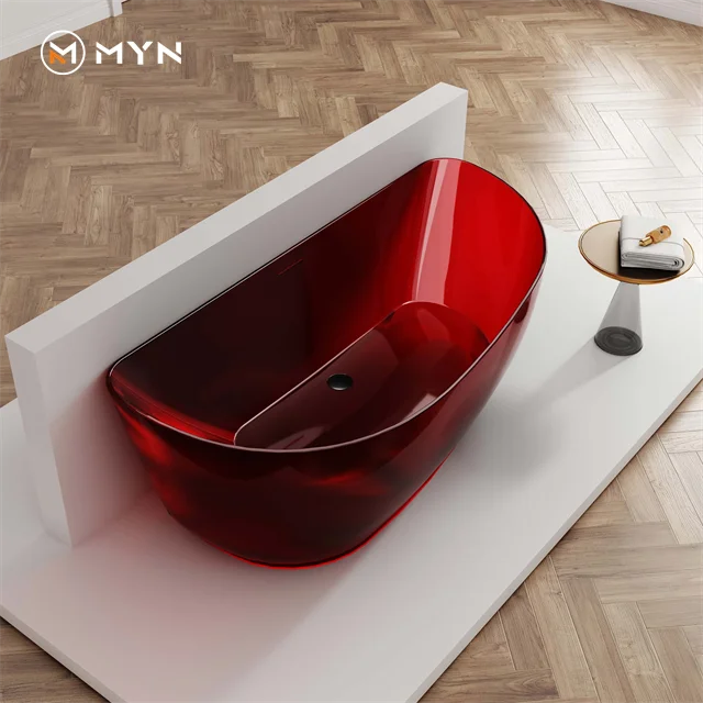 Luxury Transparent Acrylic Household Bathtub Bathtub Independent ...