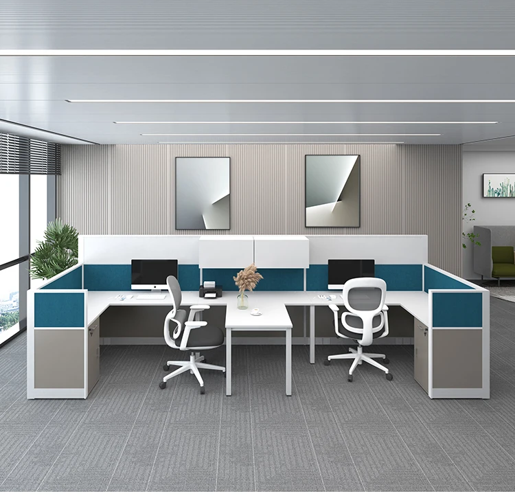 Meetco New l Shape Office Workstation Desk Partition Cubicle ...