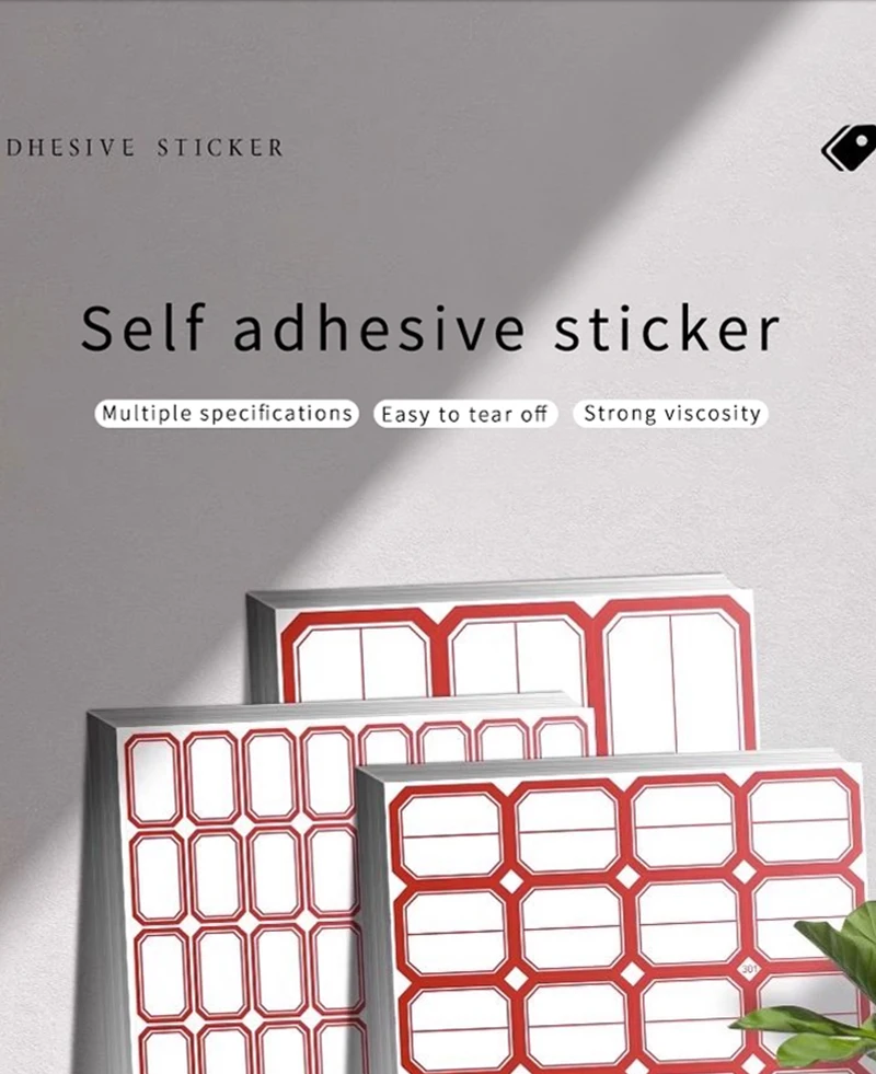 Blank Name Label Sticker Writable Sticker With Metallic Gold Border For ...