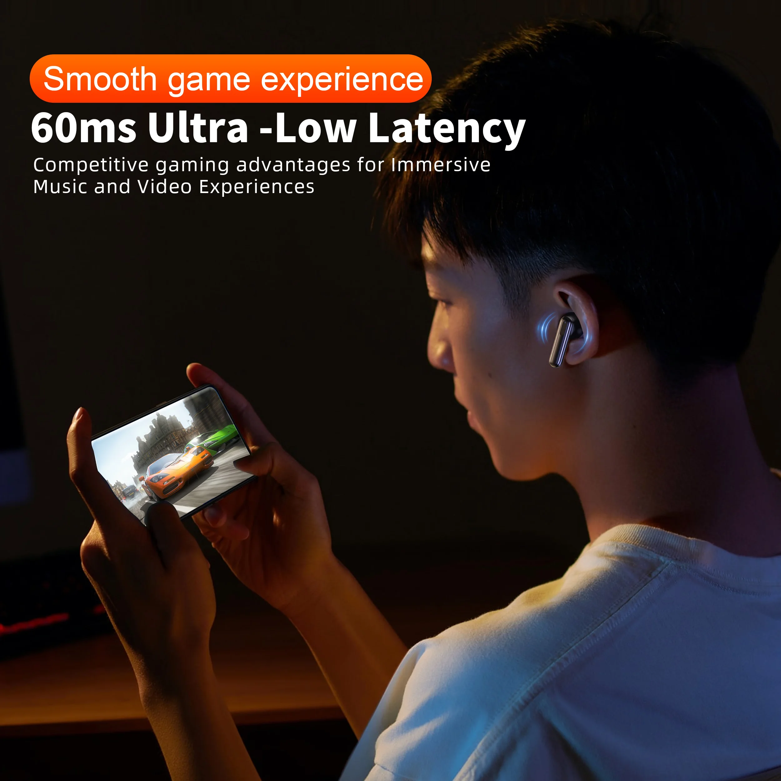 QERE E50 TWS Headphones - High Fidelity & Noise Cancellation