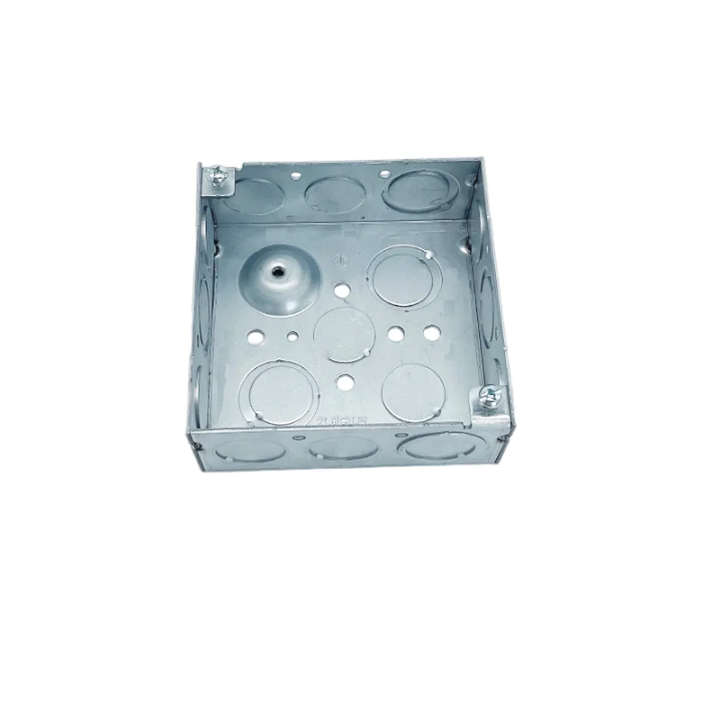 Square Junction Boxes Drawn 1-1/2 Deep with Conduit Knockouts| Alibaba.com
