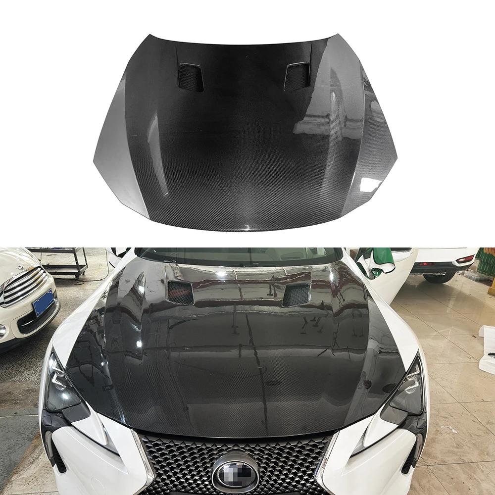 TLS Style Carbon Fiber Hood for Lexus LC500 & LC500h Engine Hood Bonnet ...