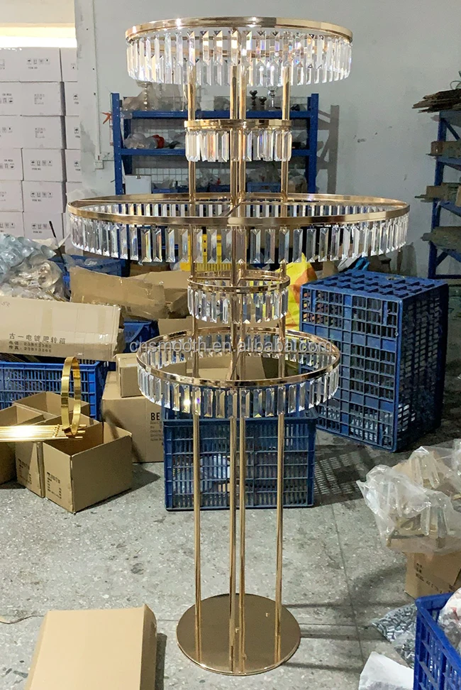 Wedding Table Decoration Tall Gold Metal Flower Stand Wedding Table ...