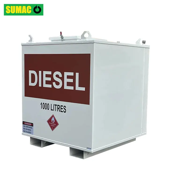Portable Gasoline Fill Station Container Fuel Oil Diesel Tank 1000 ...