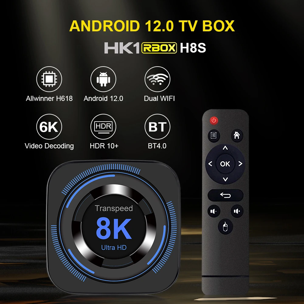 Cheapest Transpeed Allwinner H618 Android 12 TV BOX Dual Wifi