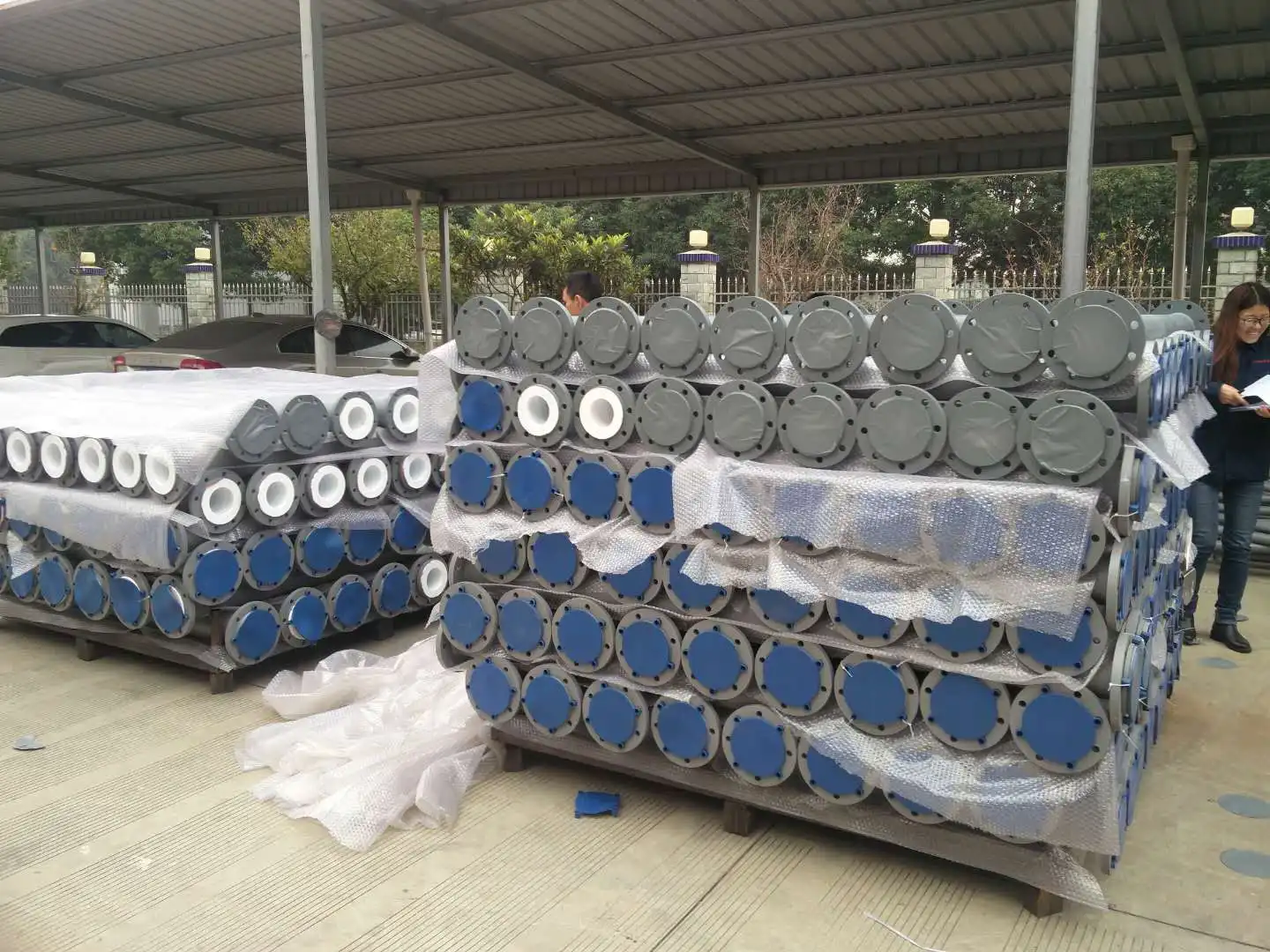 PTFE Lined Pipe Spool for High Corrosive Acidic Fluids