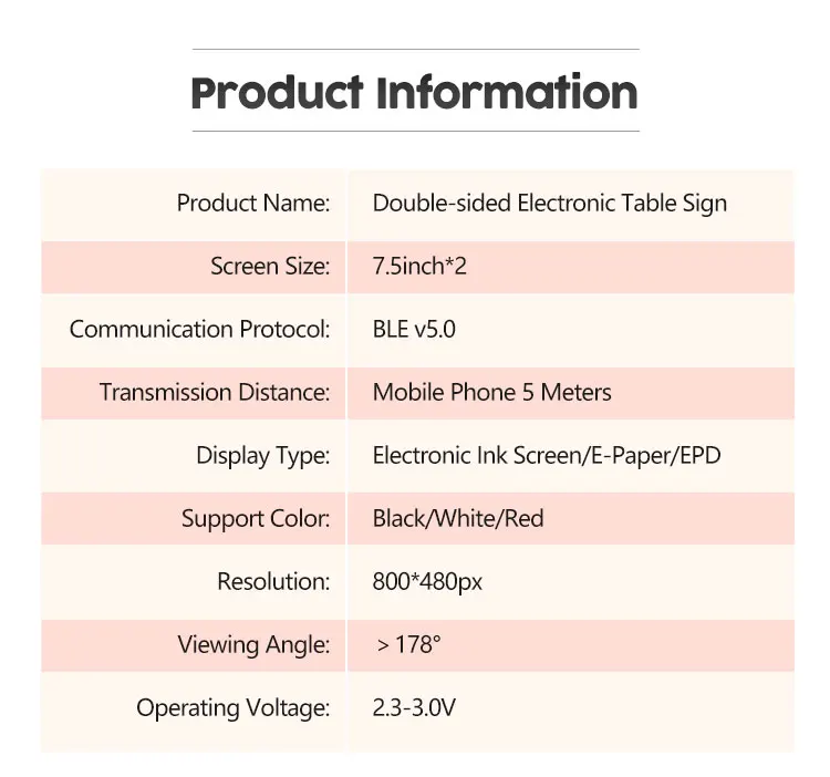 Big Size Electronic Sign Labels 7.5 Inch Conference Meeting Room Large ...