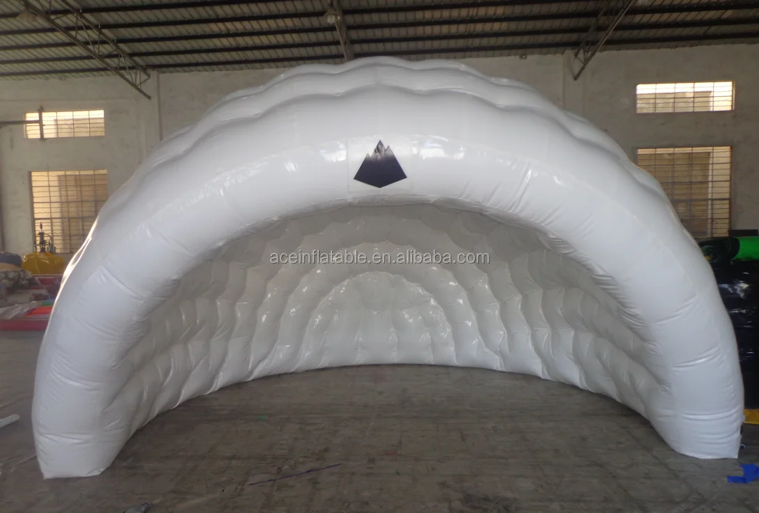White Airtight Inflatable Shell Tent Inflatable Igloo Dome Tent ...