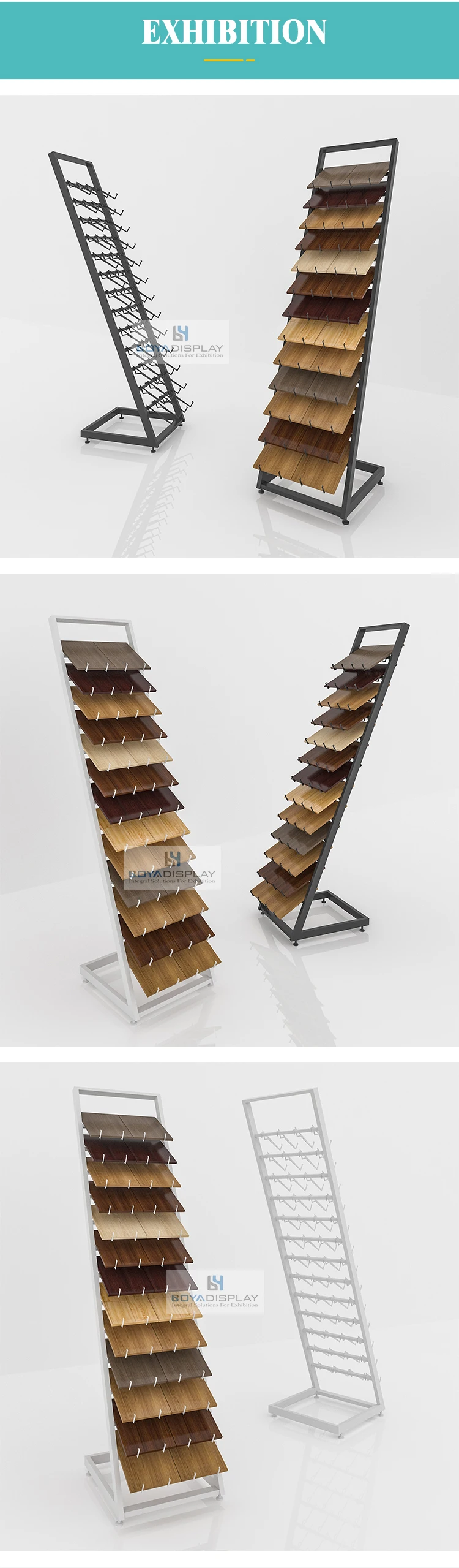 Multi Layer Floor Sample Rack Parquet Deck Portable Hardwood Laminate ...