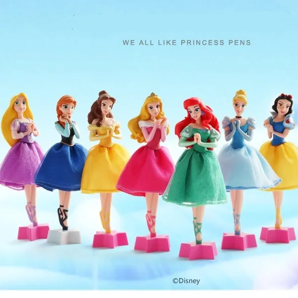 Disney Princess Series Modeling Pen 3d Creative Disney Ballpoint Pen ...