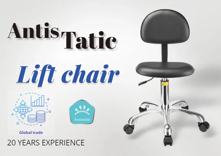 Swivel Esd Lab Furniture Ergonomic Laboratory Chairs Rolling Salon ...