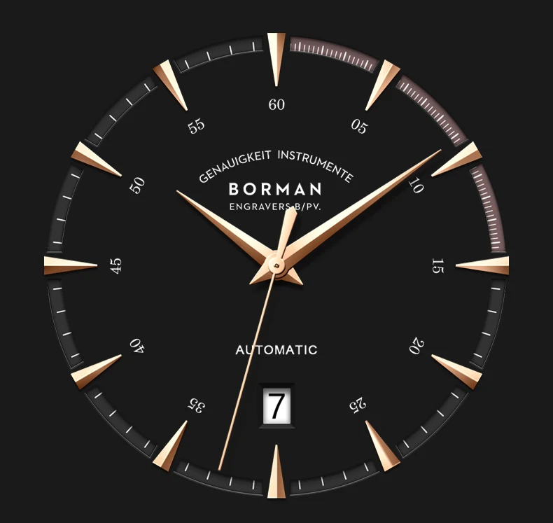 BORMAN Luxury Men's Business Wrist Watch Classic Style Waterproof ...