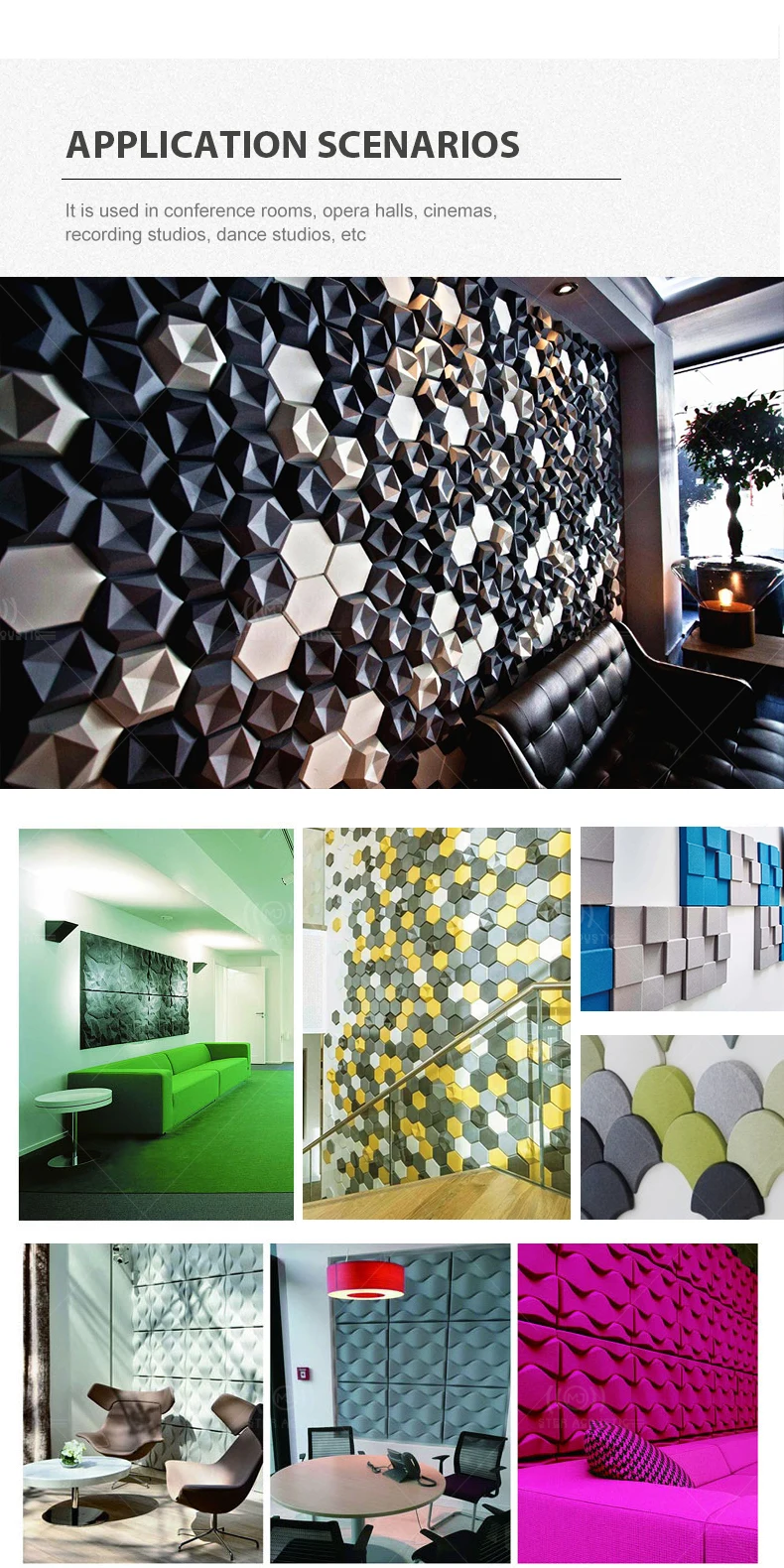MASTER ACOUSTIC Sound Proof Material - 3D Stereo Panels