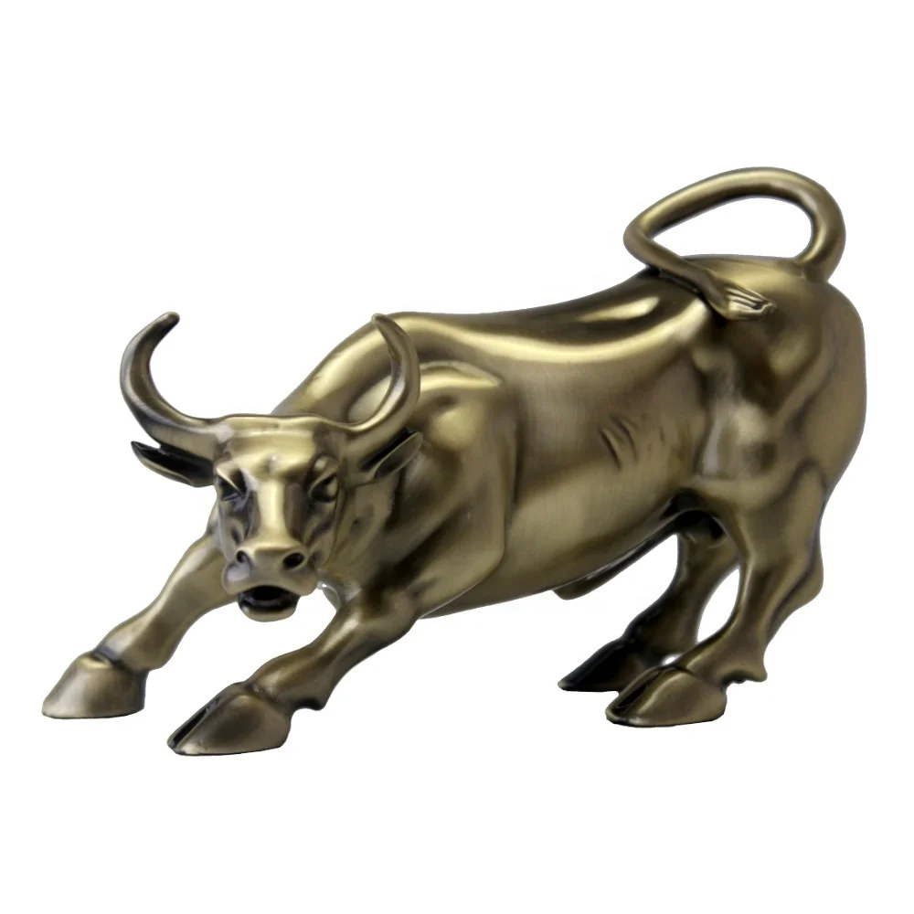 Hot Sale NEW YORK Bull Market Souvenir Gift Metal Unique Bull Sculpture ...