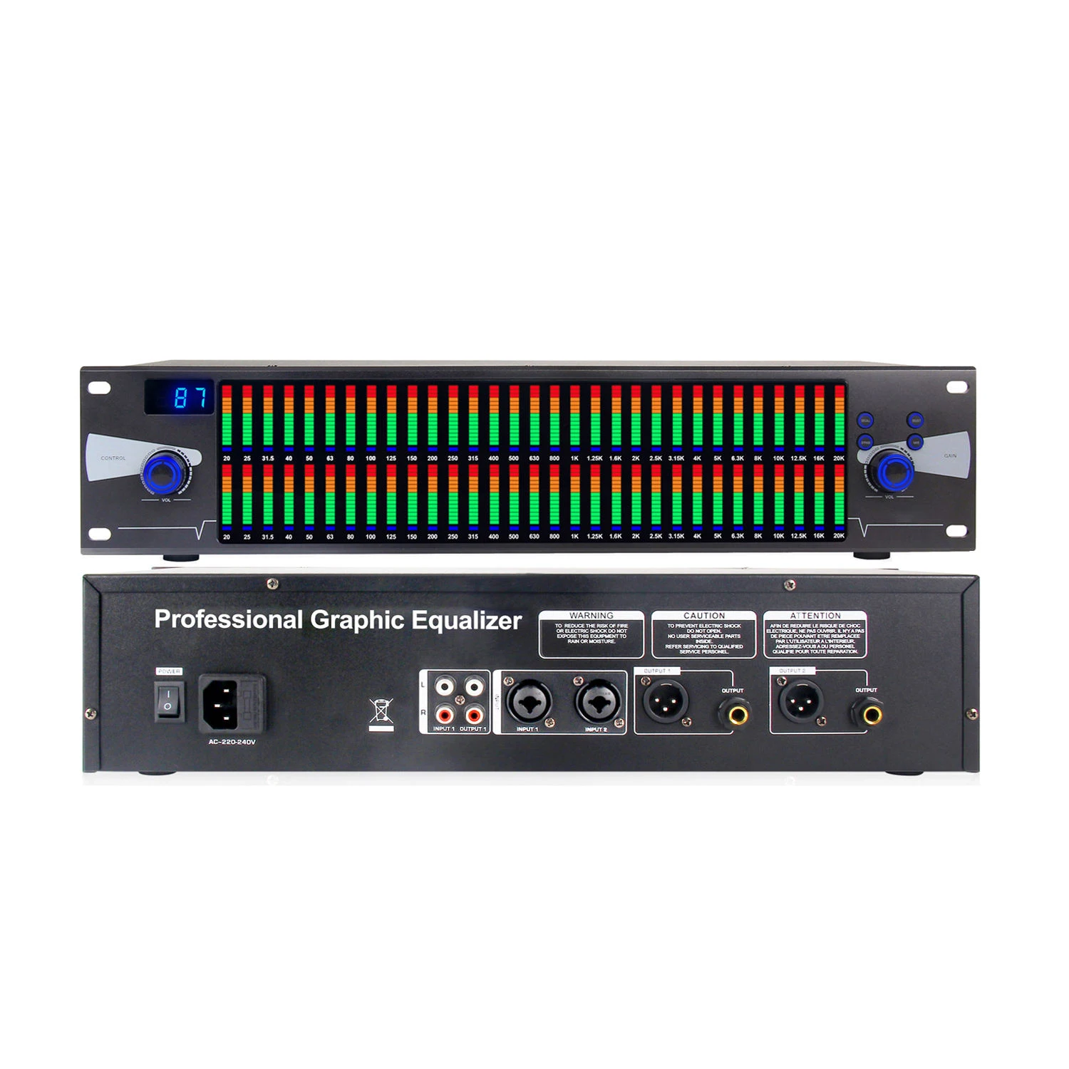 Eq-888 Dual-channel 31-band Audio Equalizer For Stage Concert