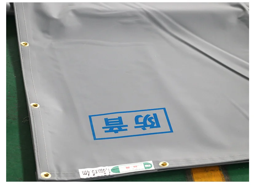 Gray Color Soundproof Fireproof Pvc Tarpaulin Sound Barrier Safety ...