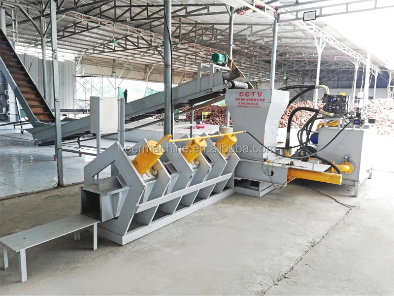 Hydraulic Coconut Coir Block Machine Crushed Coconut Fiber Brick Press ...