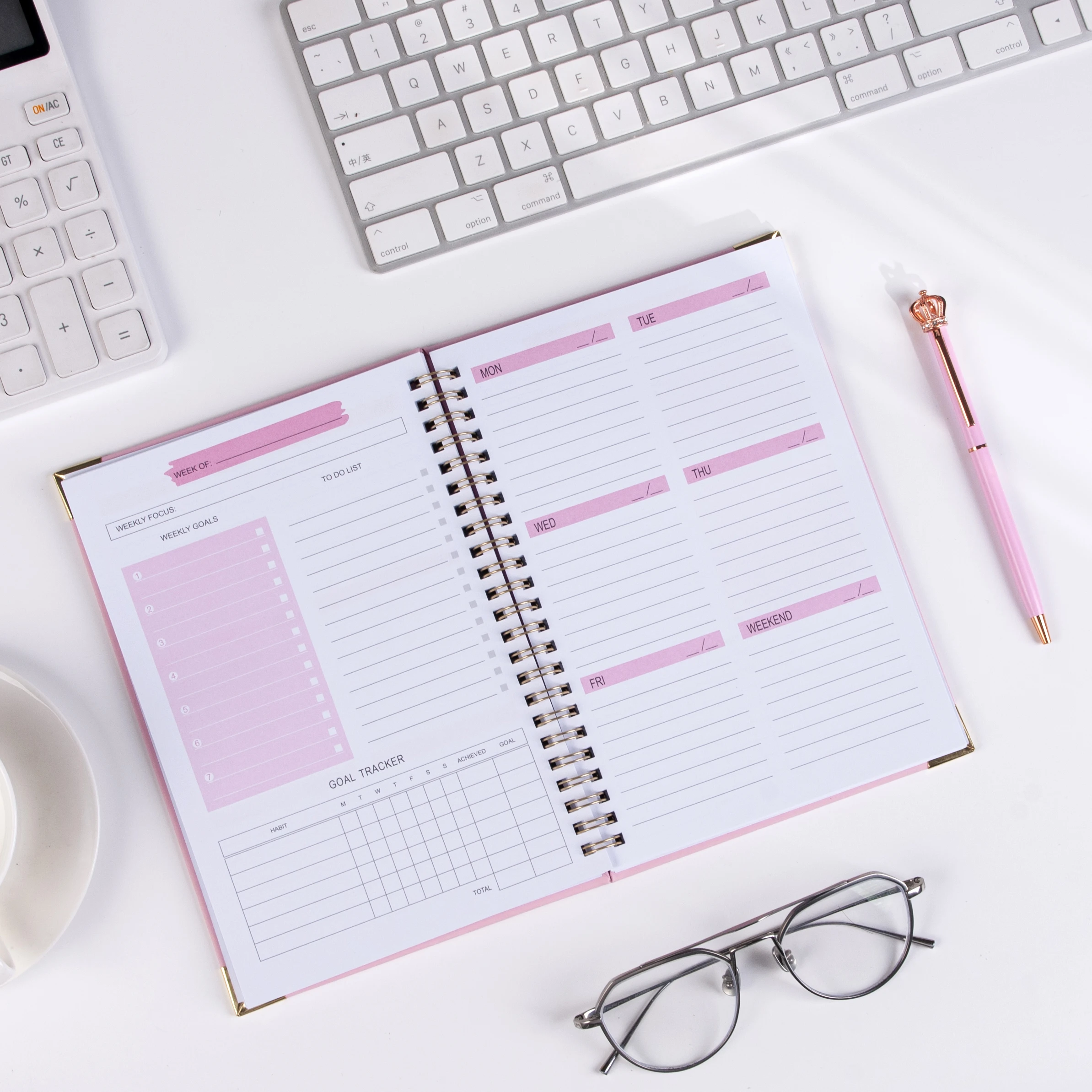 2023 -2024 New Custom A5 Spiral Notebook Planner Custom Manifesting ...