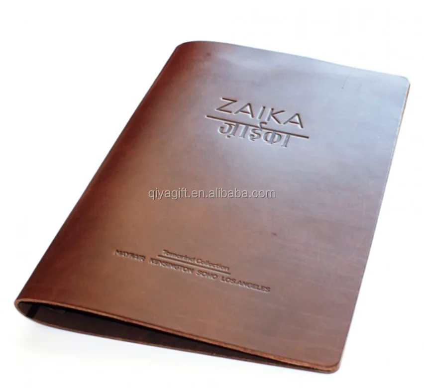 Cover Menu Restoran - Premium Leather Bar Menu Covers