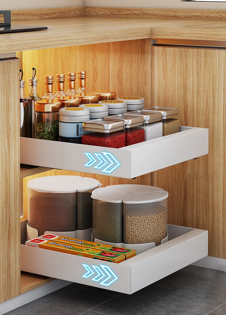 DS1974 Pull Out Drawers - Efficient Kitchen Cabinet Organizers
